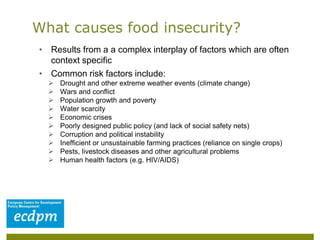 Food Insecurity and How to Address it | PPTX