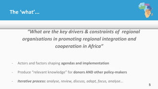 Political Economy of Regional Integration in Africa: What drives and ...