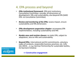 Sustainability and human rights in EPAs: A comparative analysis between ...