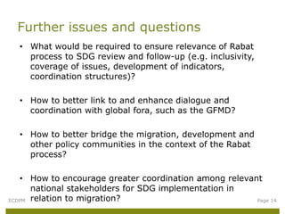 The UN Agenda 2030 for Sustainable Development - The relevance of the ...