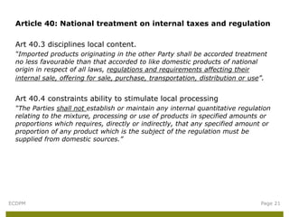 Extractive resources and value chains: Are they coherent with ...