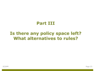 Extractive resources and value chains: Are they coherent with ...