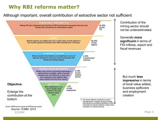 Extractive resources and value chains: Are they coherent with ...