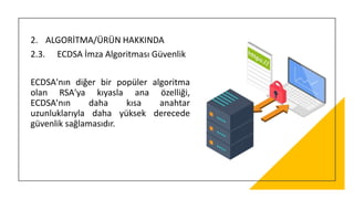 Ecdsa i̇mza algoritması | PPTX