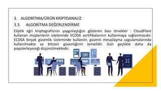 Ecdsa i̇mza algoritması | PPTX