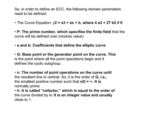 Elliptic Curve Digital Signature Algorithm Ecdsa Ppt