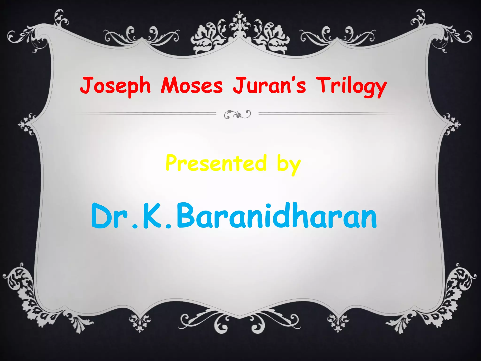 TQM - JURAN CONTRIBUTION | PPT