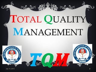 TQM - JURAN CONTRIBUTION | PPT