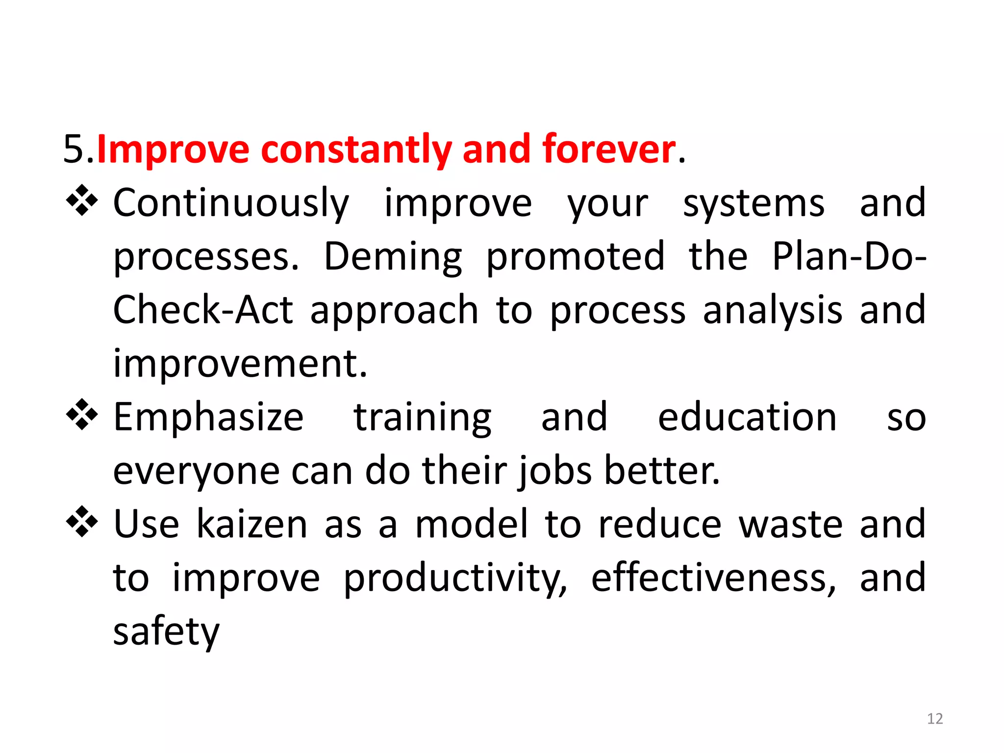 TQM - DEMING CONTRIBUTION | PPTX