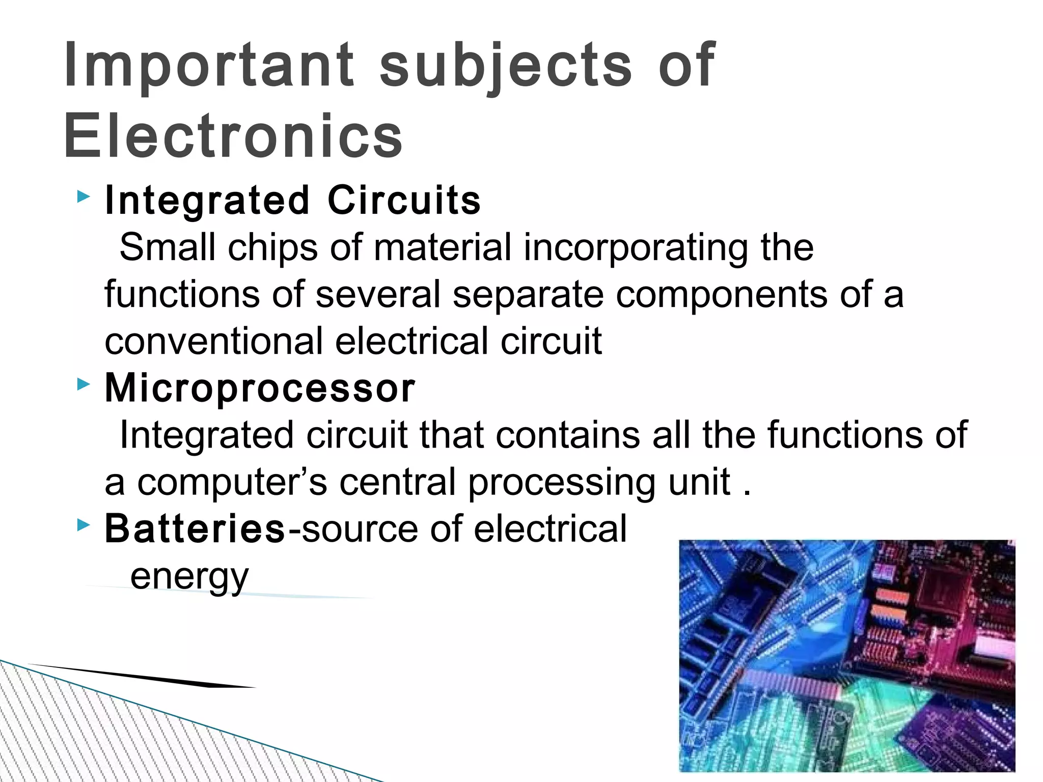 Electronics and communication | ODP