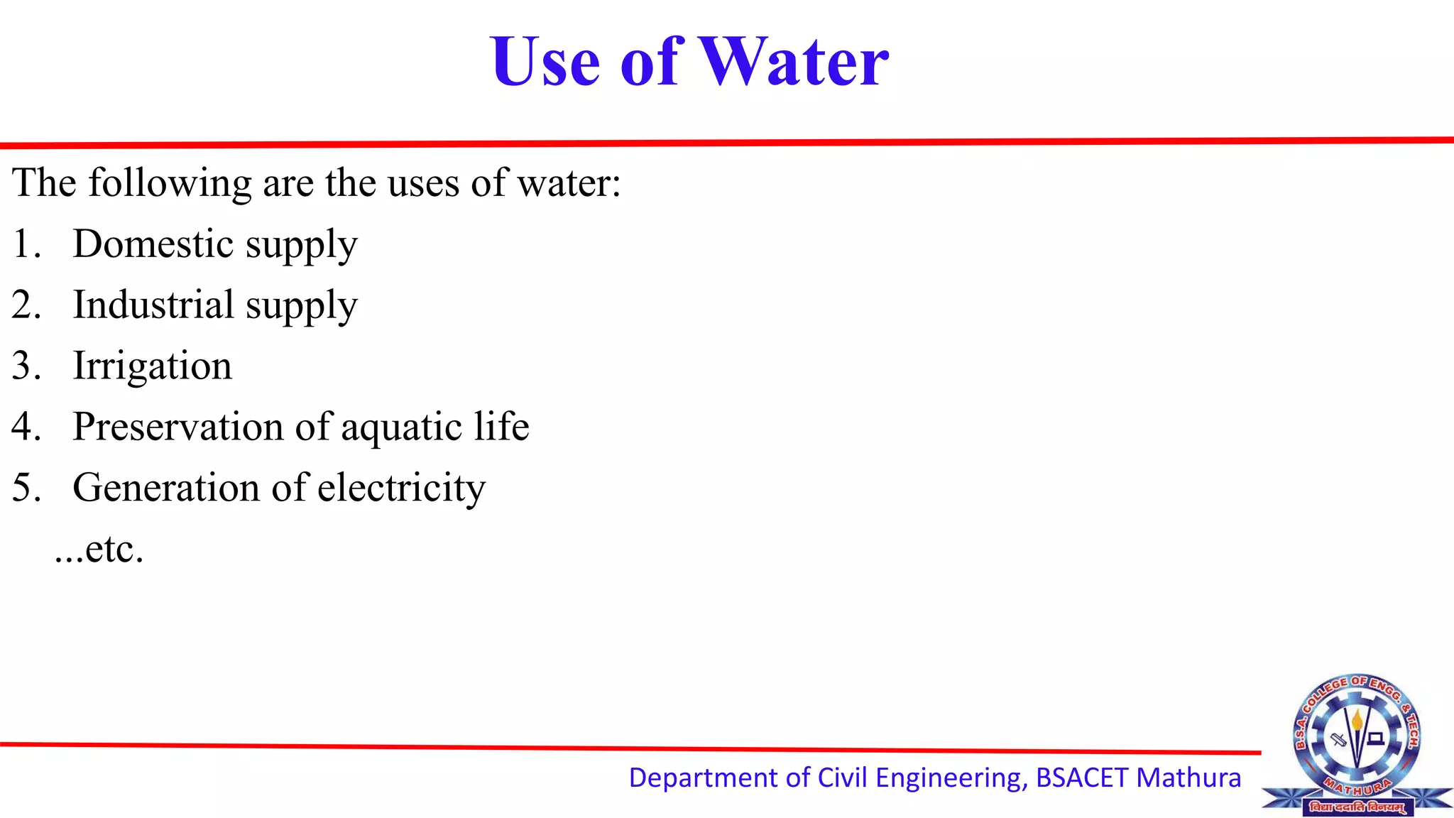 Introduction of water and wastewater | PPT