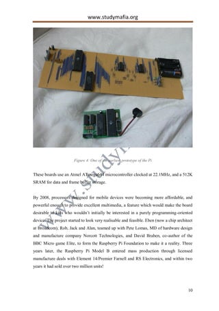 Ece raspberry-pi-report | PDF