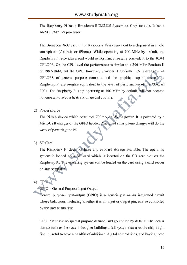 Ece raspberry-pi-report | PDF