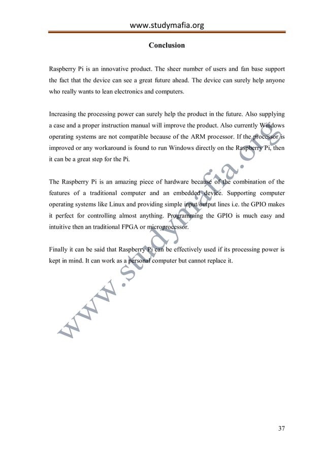 Ece raspberry-pi-report | PDF