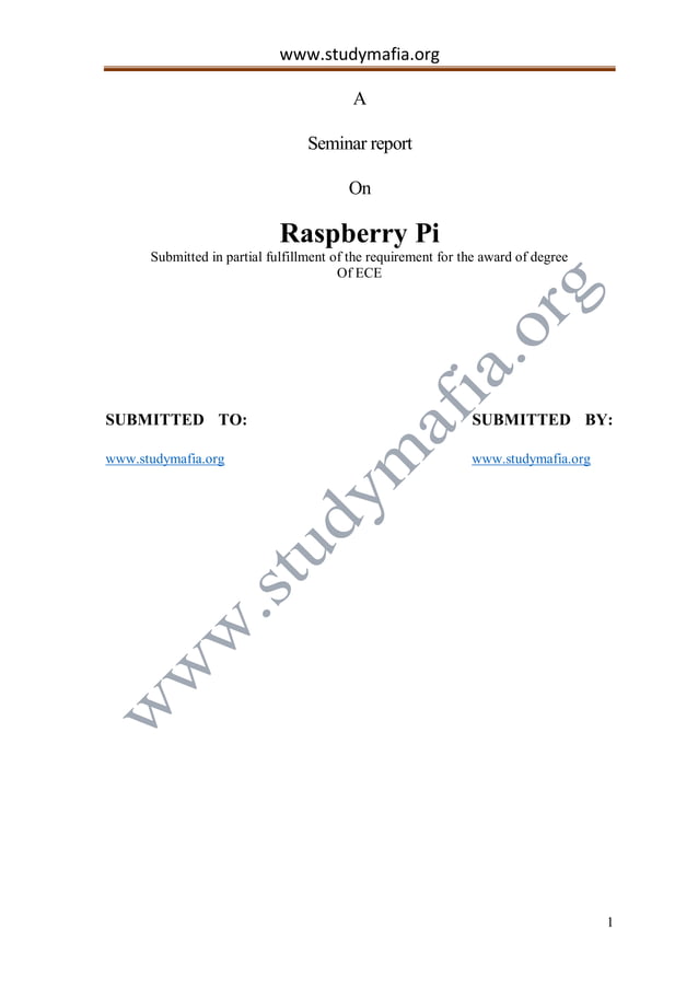 Raspberry-pi-report | PDF