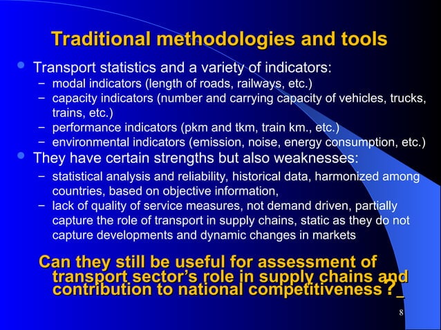 transport economics chapter 1 part .ppt | Logistics and Transportation ...
