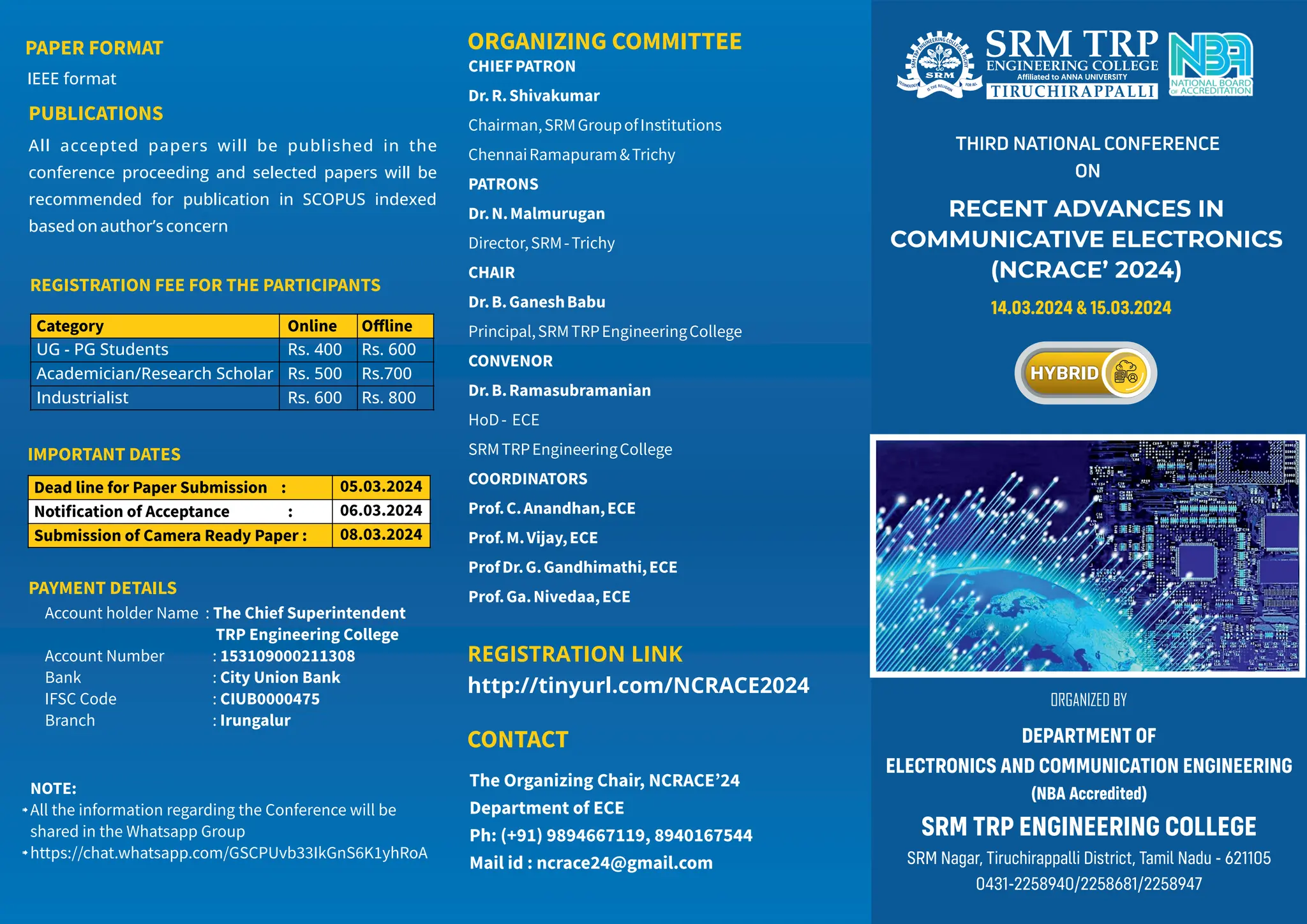 ECE- conference broucher - national level | PDF