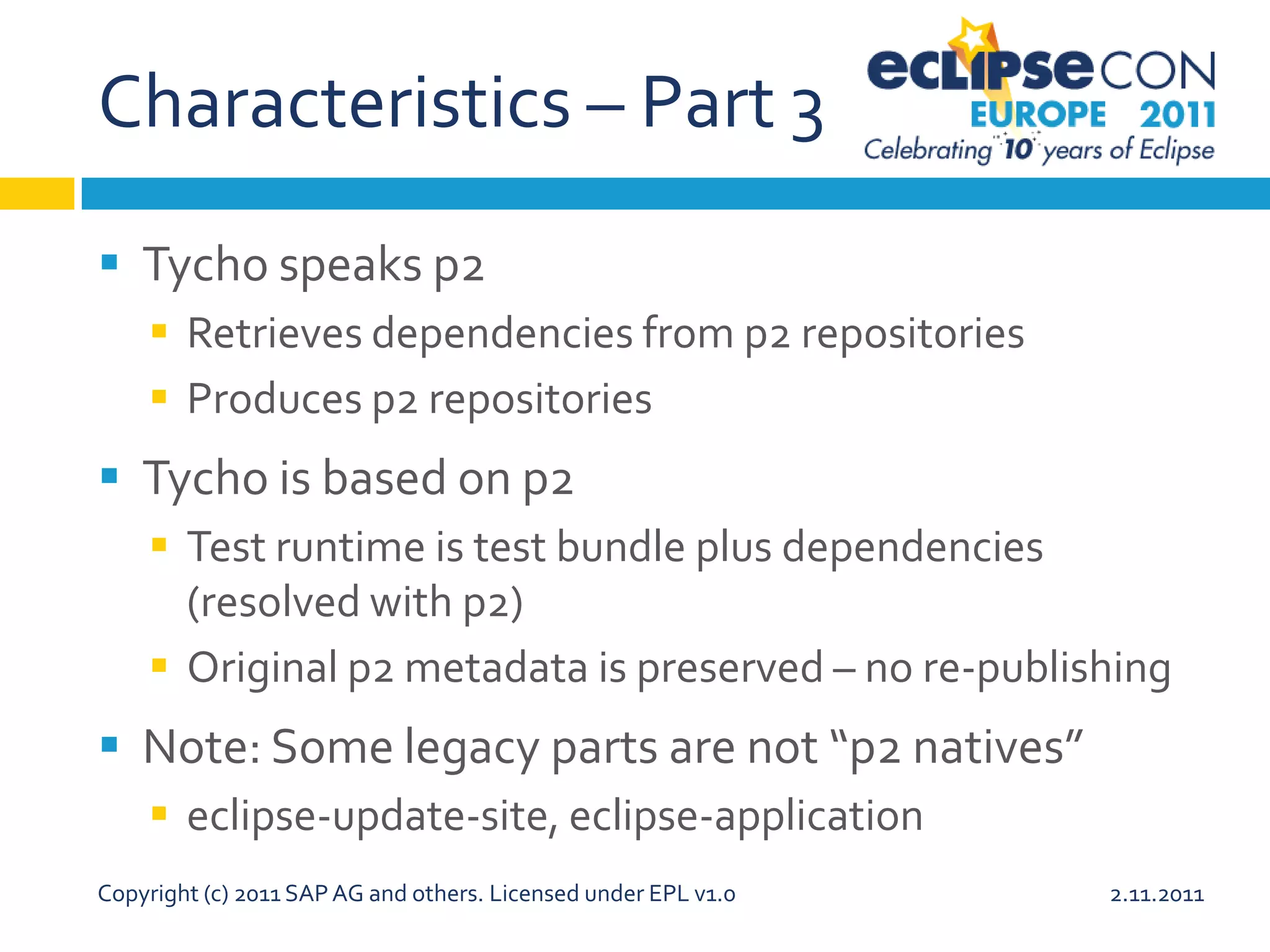 Building Eclipse Plugins and RCP applications with Tycho | PPT