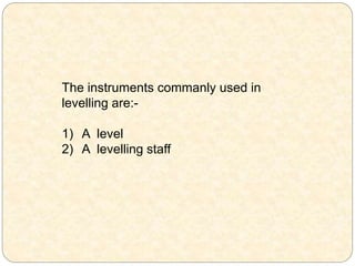 instruments of levelling | PPTX