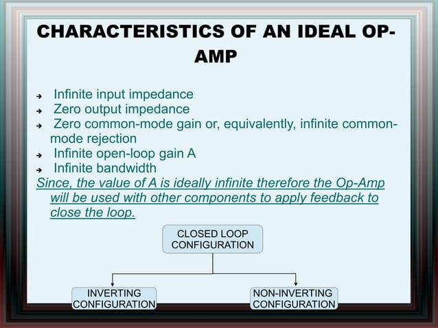 OPERATIONAL AMPLIFIERS, DIFFERENTIAL, NON-INVERTING AND ...