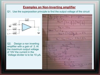 OPERATIONAL AMPLIFIERS, DIFFERENTIAL, NON-INVERTING AND ...