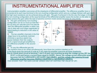 OPERATIONAL AMPLIFIERS, DIFFERENTIAL, NON-INVERTING AND INSTRUMENTATIONAL AMPLIFIERS WITH THEORY ...