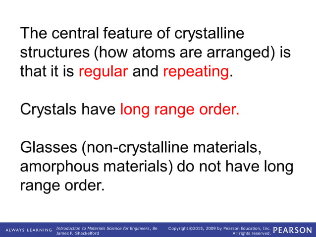 Chapter 3: All About Crystalline Structures | PDF | Chemistry | Science