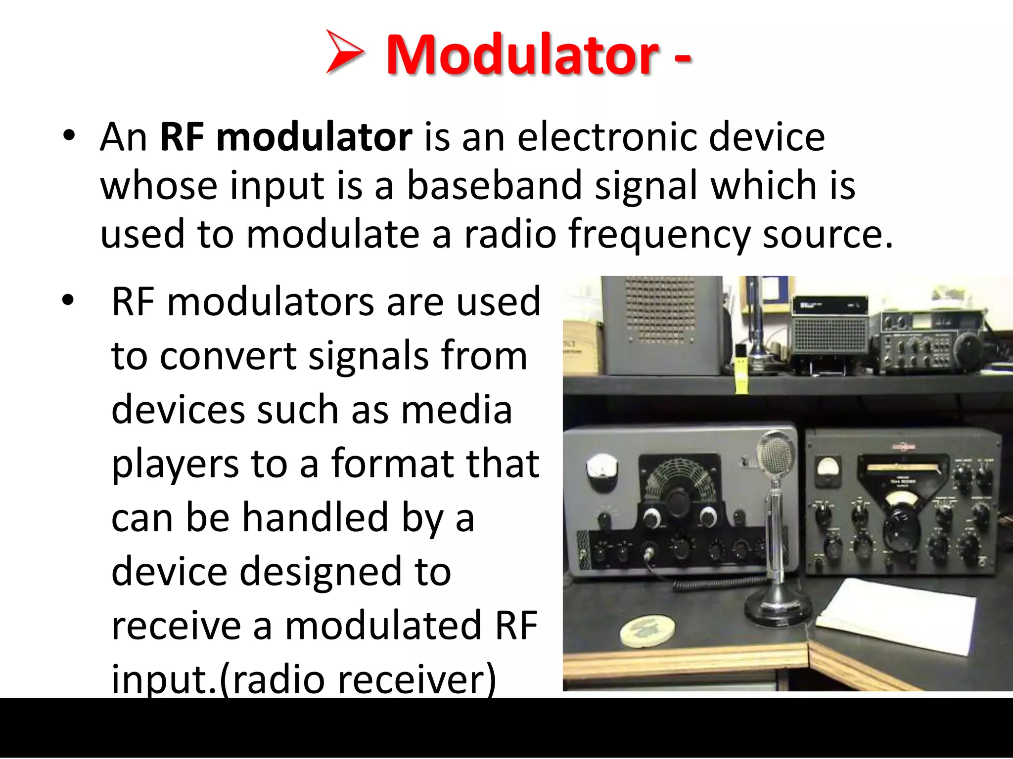 Various Equipments at Radio Station | PPTX