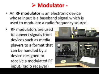 Various Equipments at Radio Station | PPTX