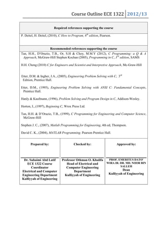 Ece 1322 programming_for_engineers_s1_201213(1) | PDF