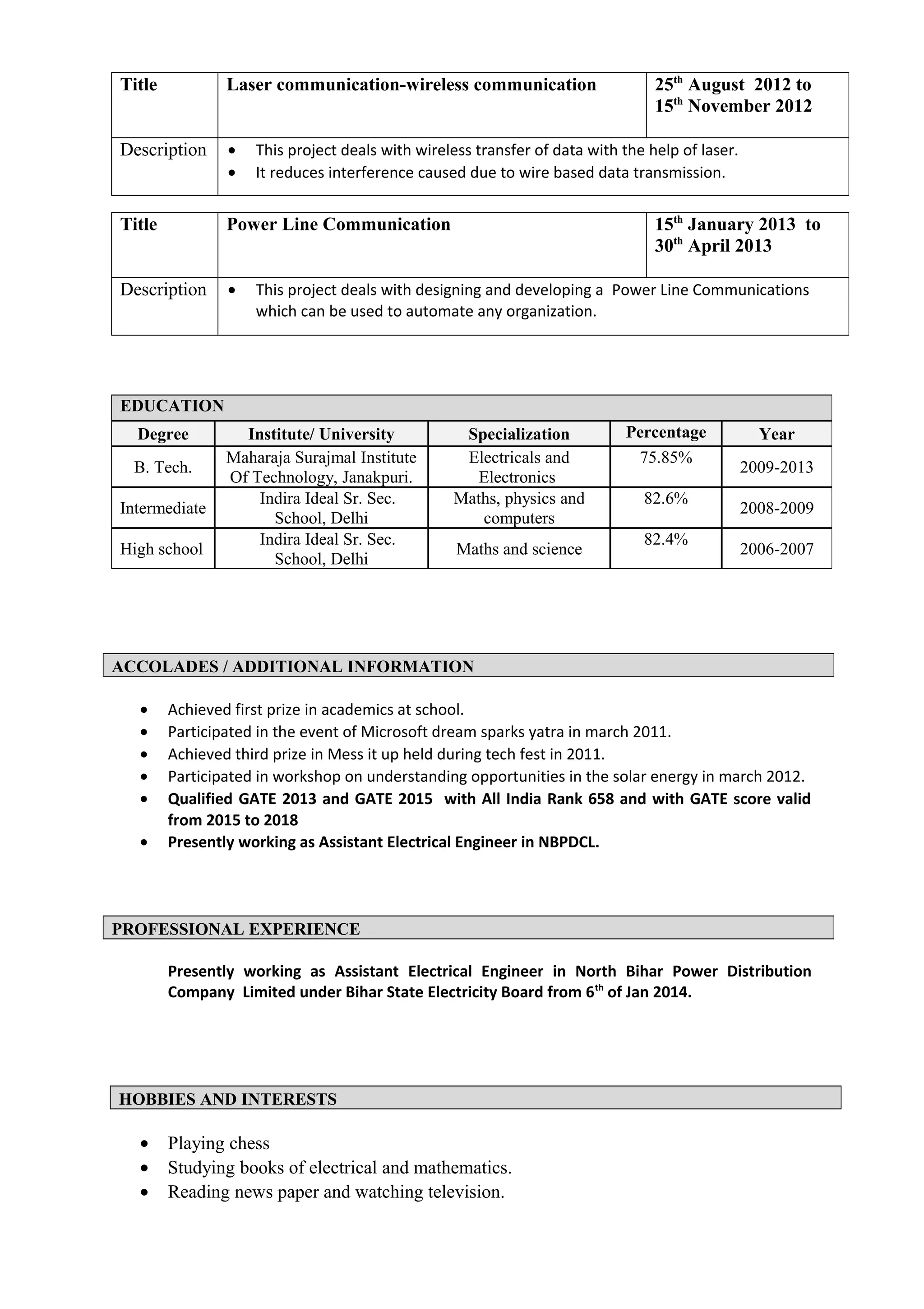 varun resume -BOLD | DOC | Science