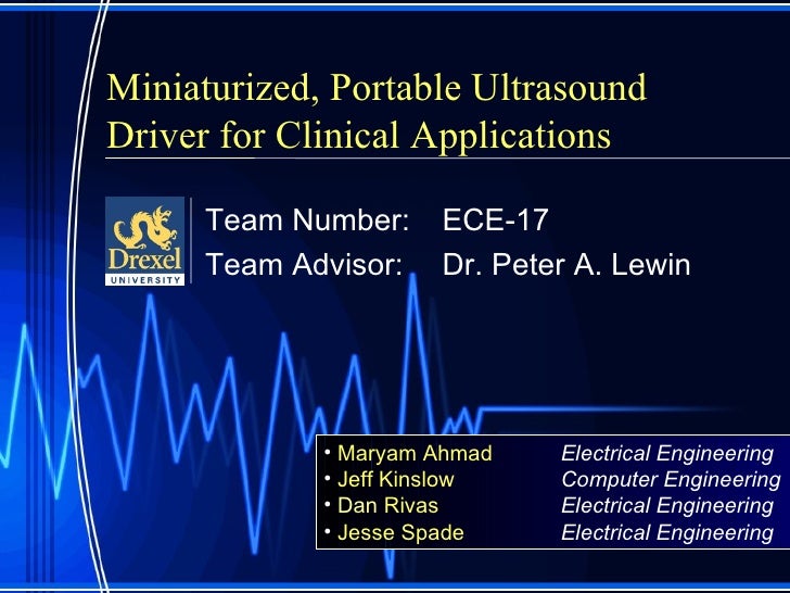 ECE 17 Final Presentation Portable Ultrasound Driver
