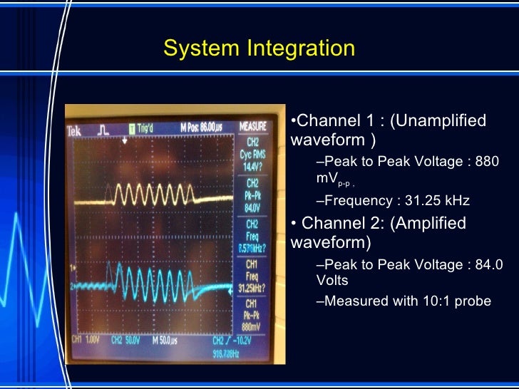 ECE 17 Final Presentation Portable Ultrasound Driver