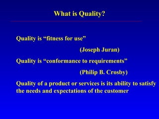 TQM - JURAN CONTRIBUTION | PPT | Pharmaceutical Industry | Industries