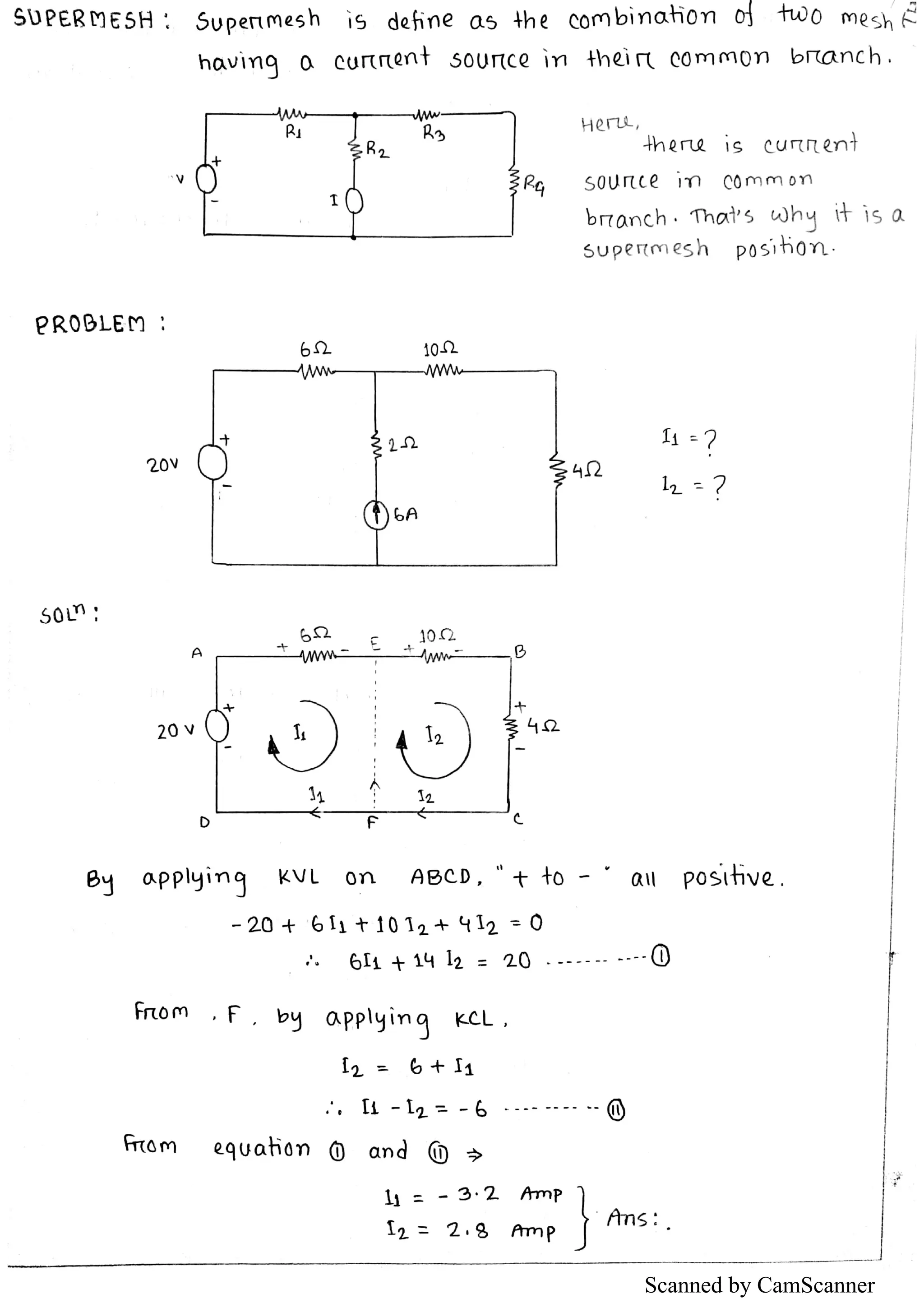 Foundamental of electric circuit (ece 201) | PDF