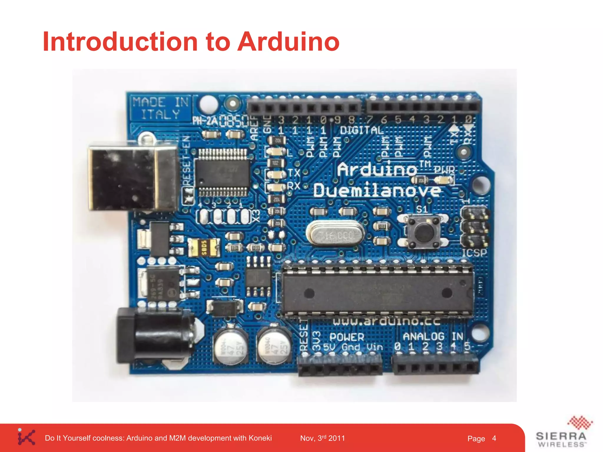 Do It Yourself coolness: Arduino and M2M development with Eclipse & Koneki | PPTX