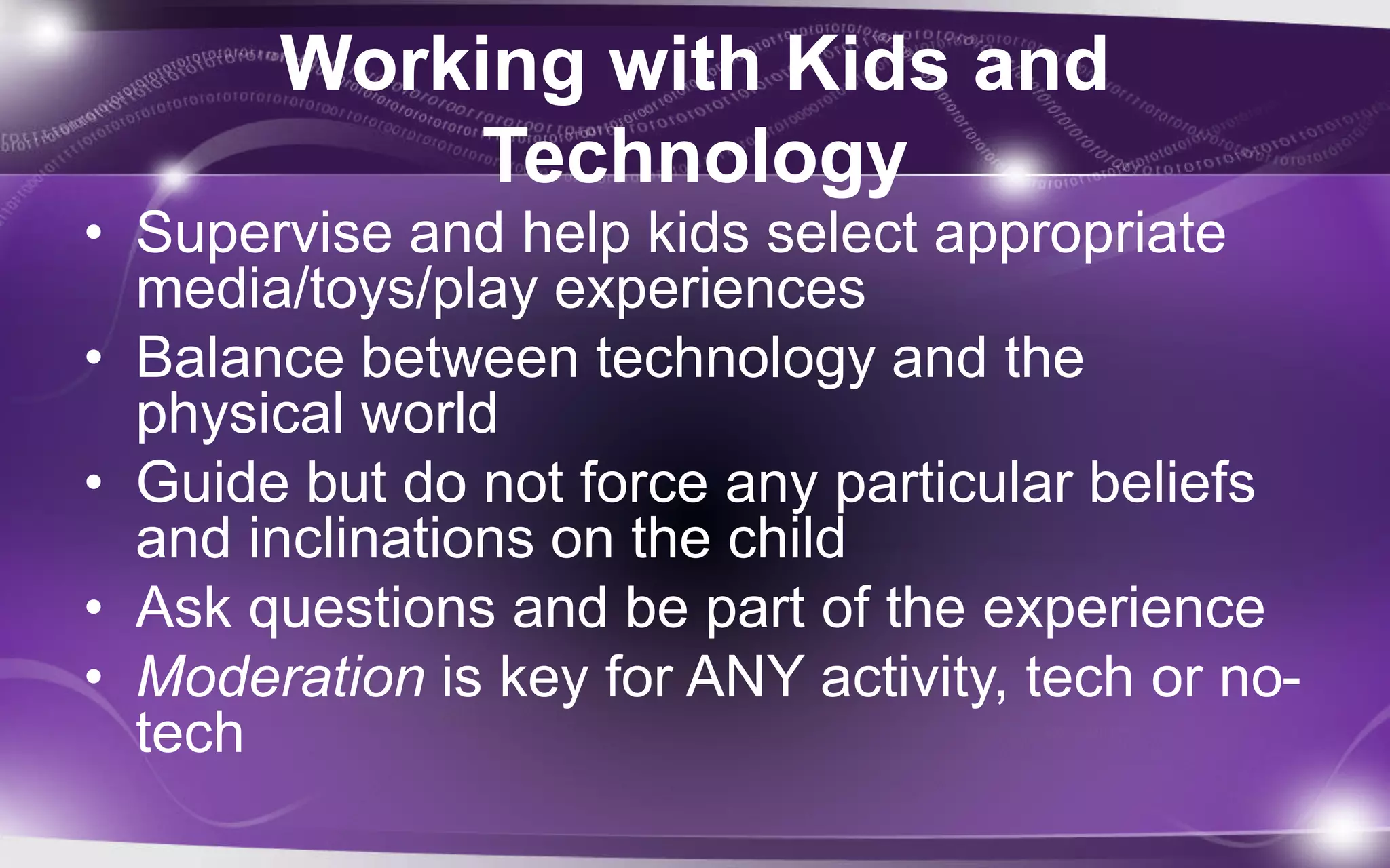 Screen Time and the Young Child: Strategies for Balance | PPTX