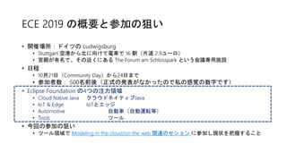 EclipseCon Europe 2019 modeling report | PPT