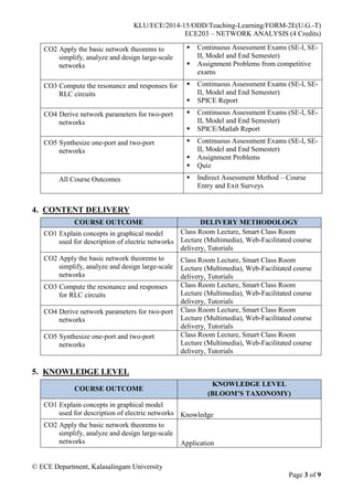 ECE203 Course Information | PDF