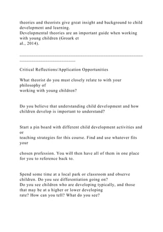 ECE 205 CHILD DEVELOPMENT WEEK ONE INSTRUCTOR GUIDANCE .docx