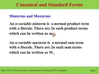 ECE 2103_L6 Boolean Algebra Canonical Forms.pptx