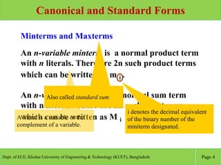 ECE 2103_L6 Boolean Algebra Canonical Forms.pptx