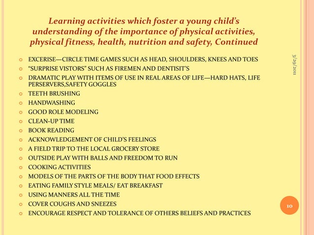 HEALTH, WELLNESS, AND SAFETY TRAINING FOR ECE | PPTX | Daycare and Pre ...