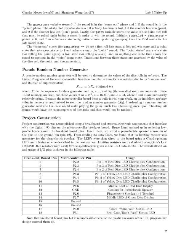 Ece3140 lab5 writeup | PDF