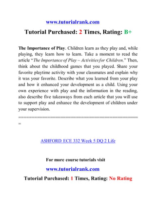 ECE 332 Effective Communication/tutorialrank.com