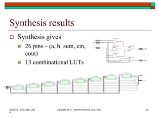 ECE 3561 - Lecture 23 Arithmetic Logic Units.ppt