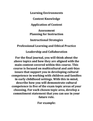 Ece 405 week 5 journal course reflection new | PDF