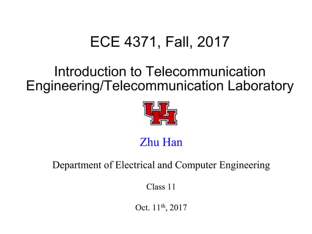 The introduction to Telecomunication engineering | PPT