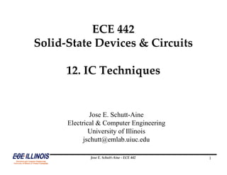 ECE 442 IC Techniques1233939939393939393 | PDF