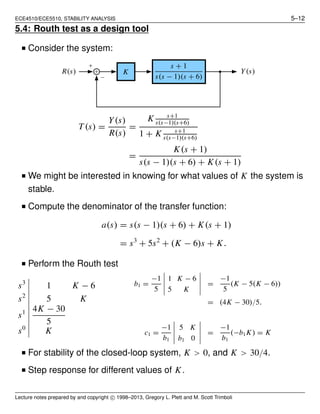 Control Systems - Stability Analysis. | PDF